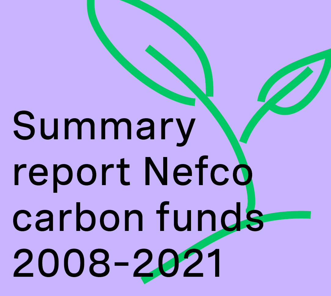 Summary report Nefco carbon funds 2008-2021 | Nefco