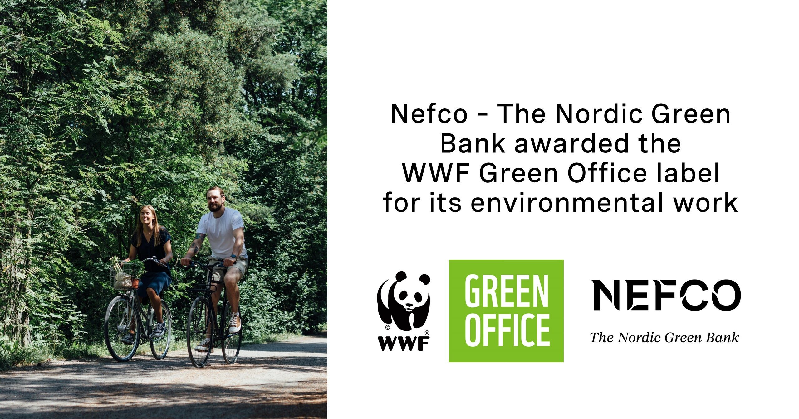 Nefco awarded the WWF Green Office label | Nefco